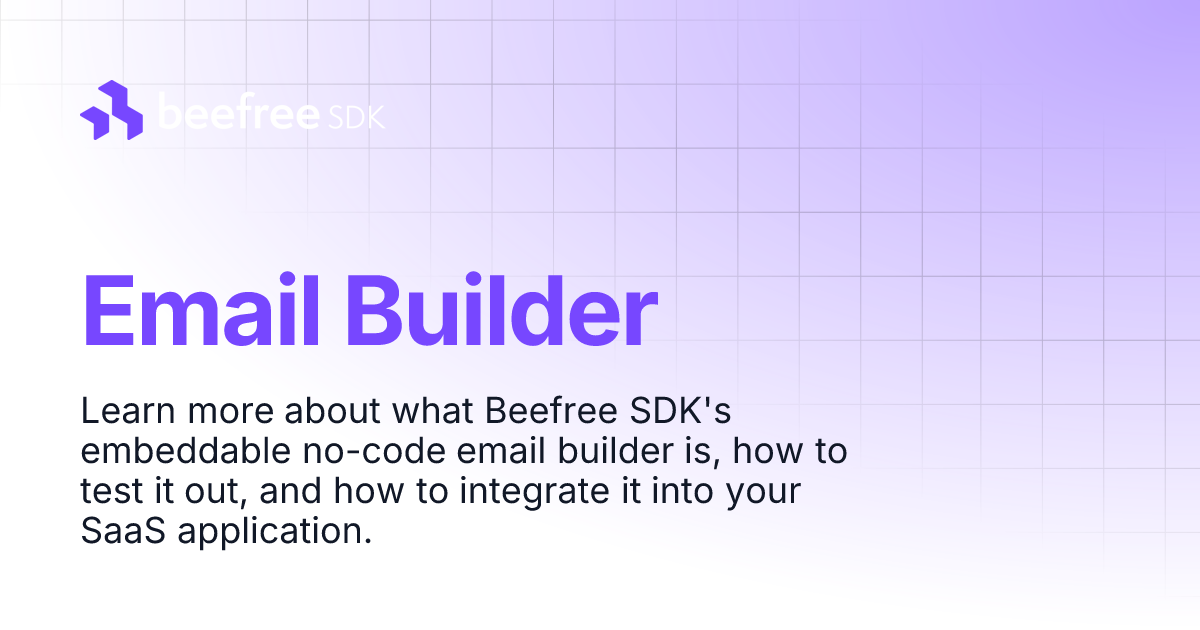 Email Builder | Beefree SDK